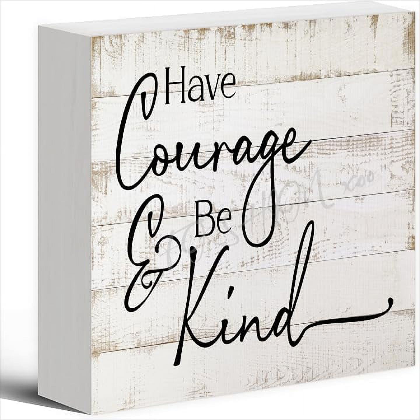 Wood Sign Have Courage & Be Kind Sign Family Sign Family Decor Wood Box ...