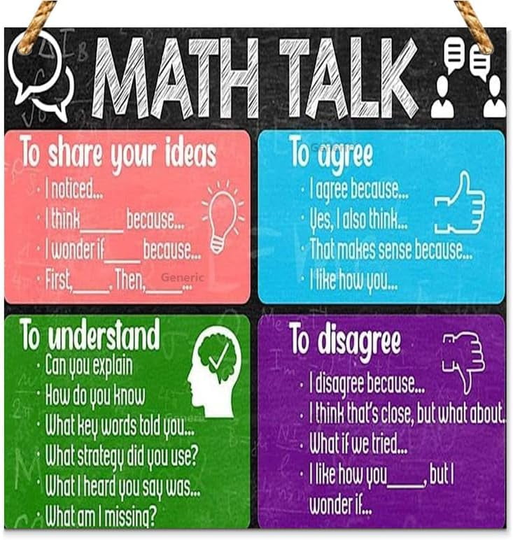 Wood Sign Math, Educational, Elementary Back To School Classroom Rules ...