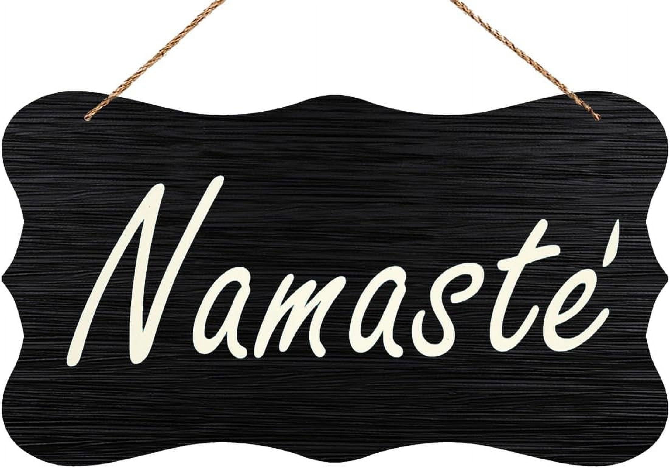 Wood Sign Namaste Wood Ohm Om Meditation Yoga Sign Wall Decor Office ...