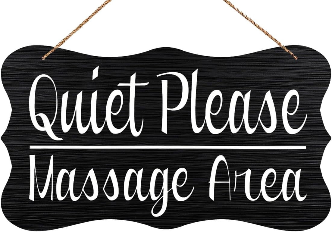 Wood Sign Quiet Please Massage Area Wood Spa Service Sign Wooden Wall ...