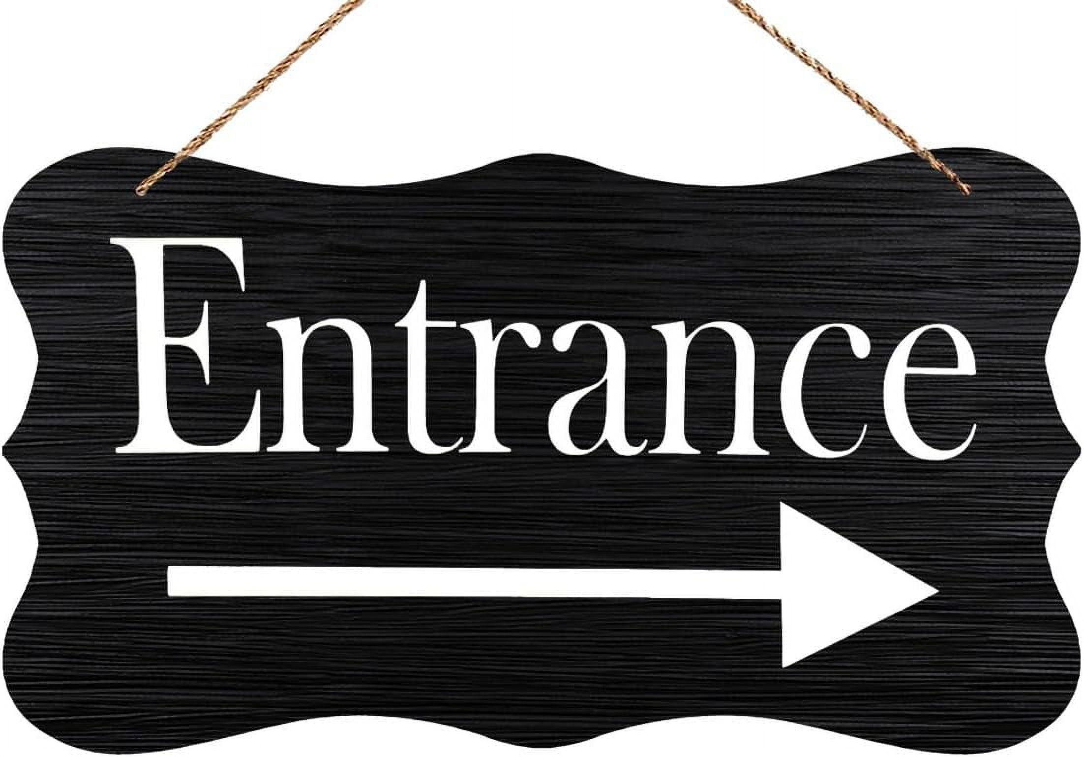 Wood Signs Decor Entrance Directional Area Wood Sign Wood Sign Decor ...