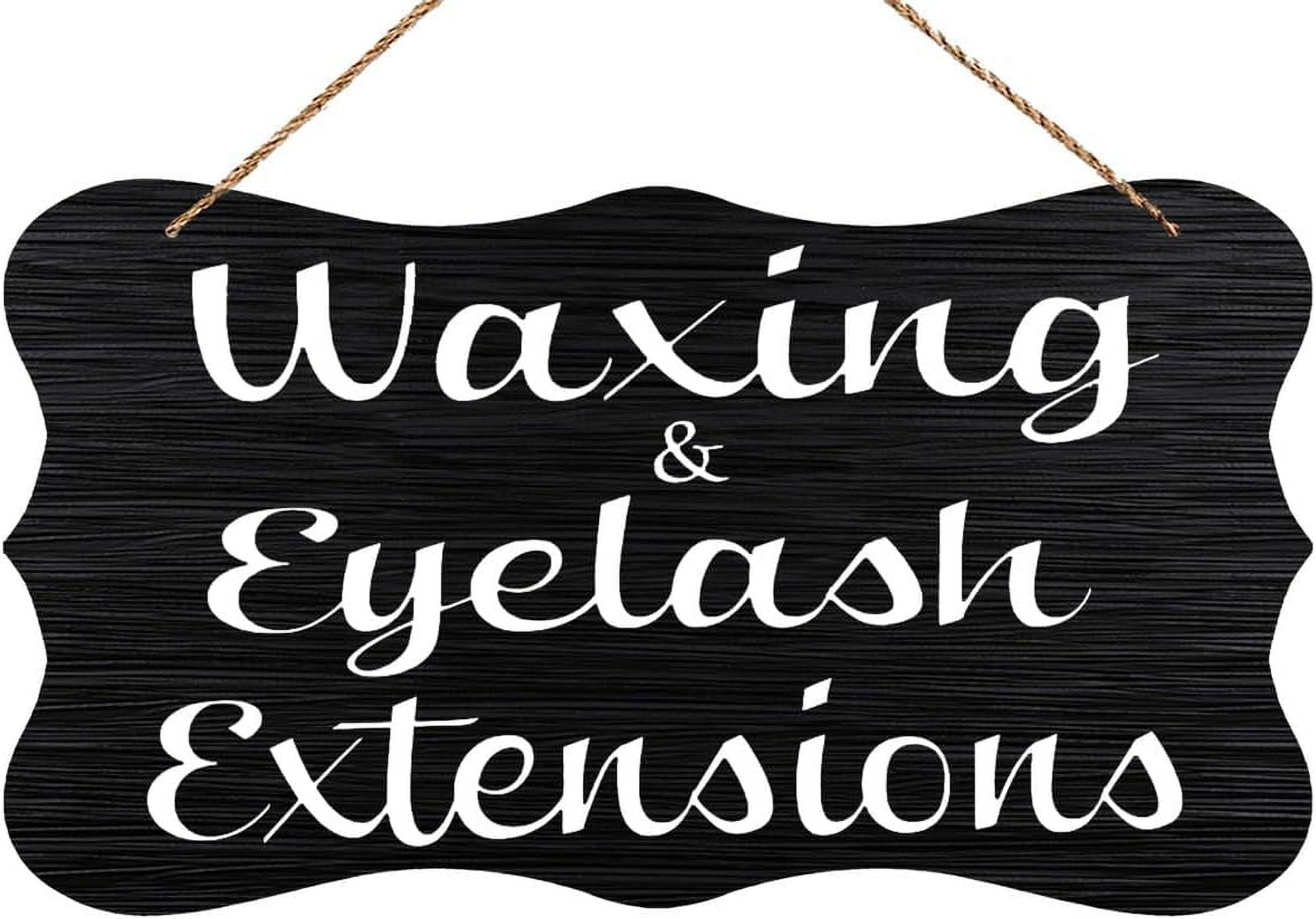 Wood Signs Decor Waxing And Eyelash Extensions Wood Sign Wooden Wall ...