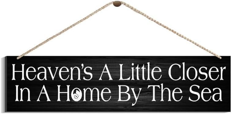 Wood Signs Home Decor Outside Heaven'S A Little Closer In A Home By The ...