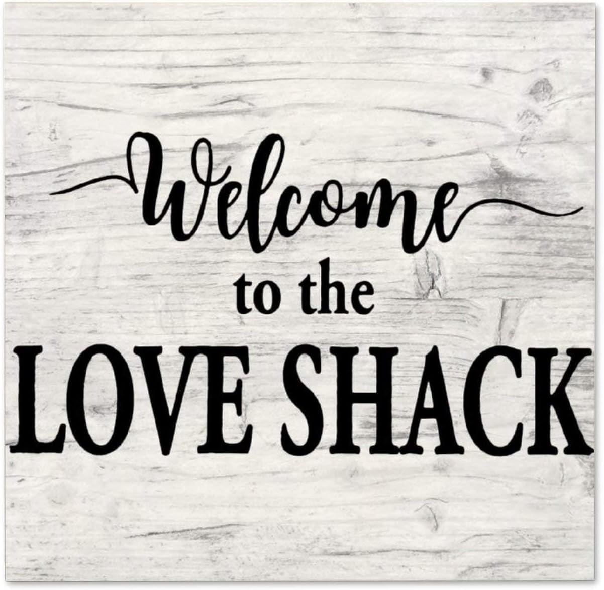 Wood Signs Small Welcome To The Love Shack Plaque Sign Wood Wall ...