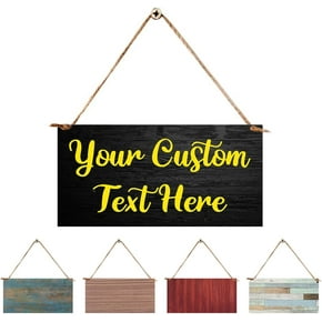 Personalized Rustic Wood Signs