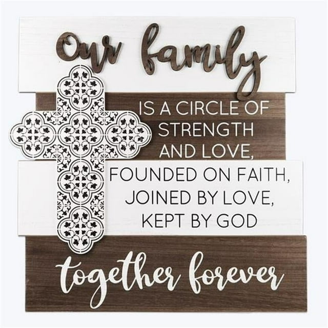 Wood Slat Board Design Wall Cross Sign - Walmart.com