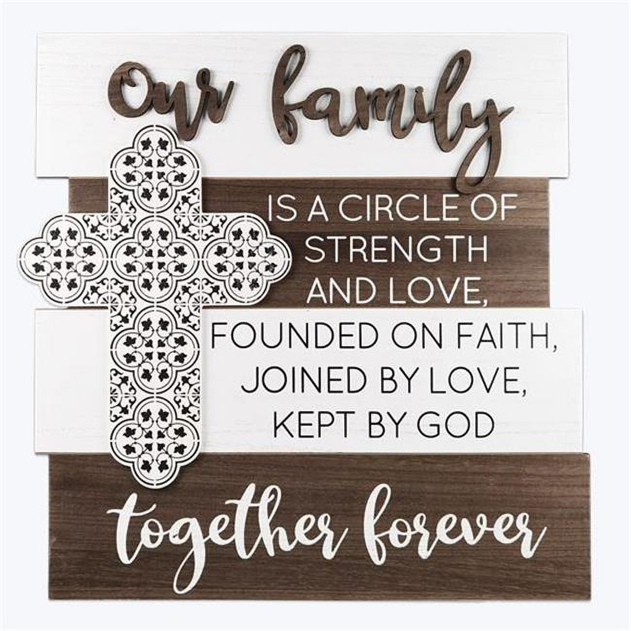 Wood Slat Board Design Wall Cross Sign - Walmart.com