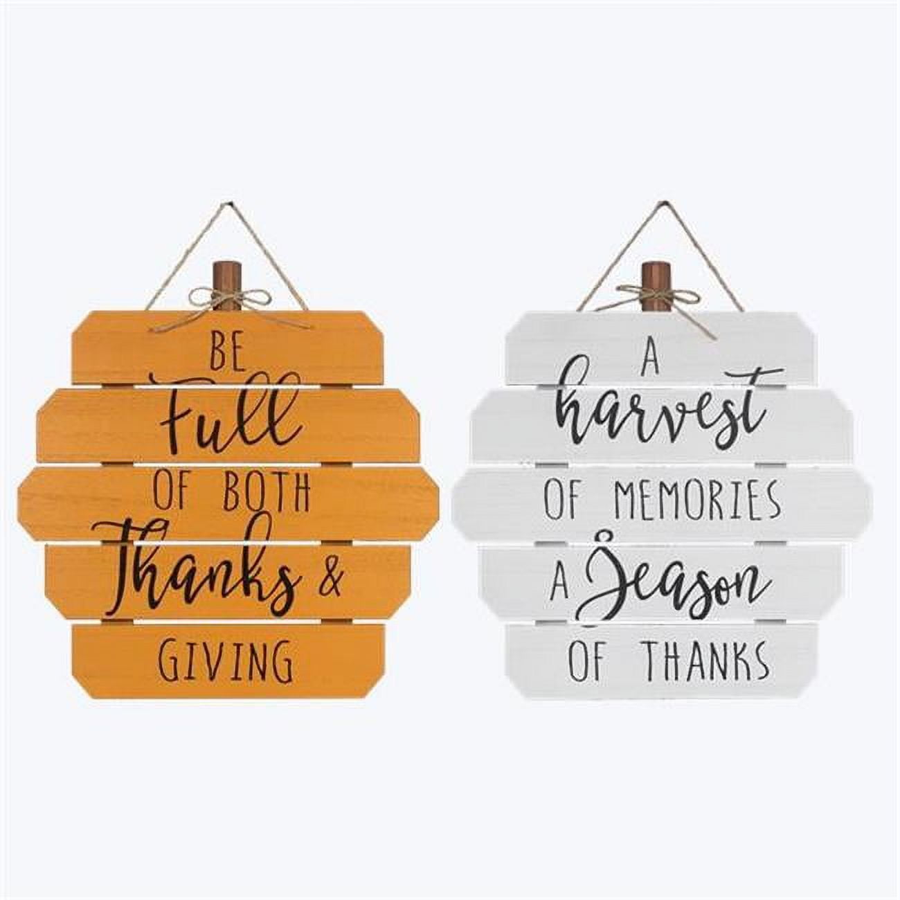 Wood Slat Board Wall Pumpkins Sign, Assorted Color - 2 Piece - Walmart.com