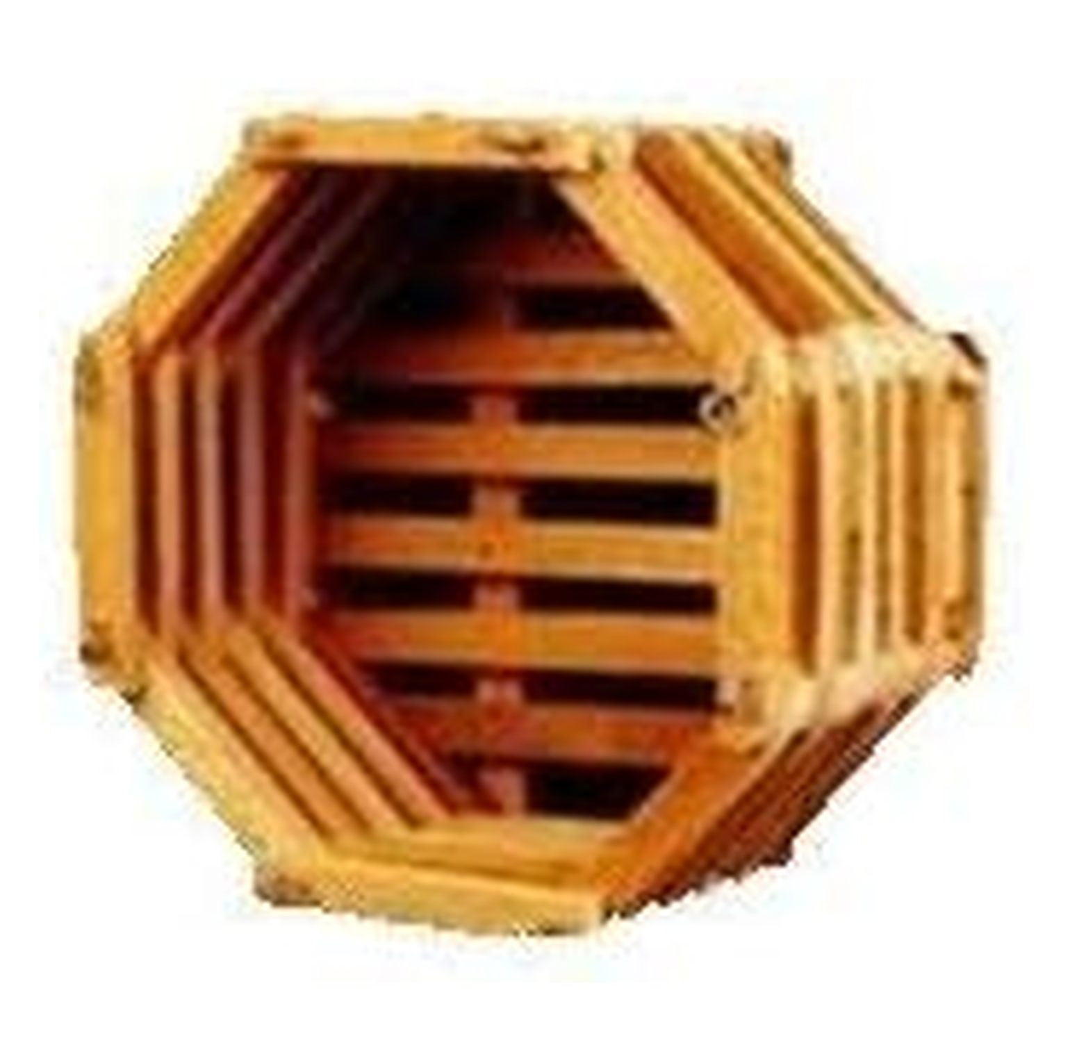Wood Slat Vanda Orchid Basket. Cedar. 6 Inch Octagonal with 20 inch ...