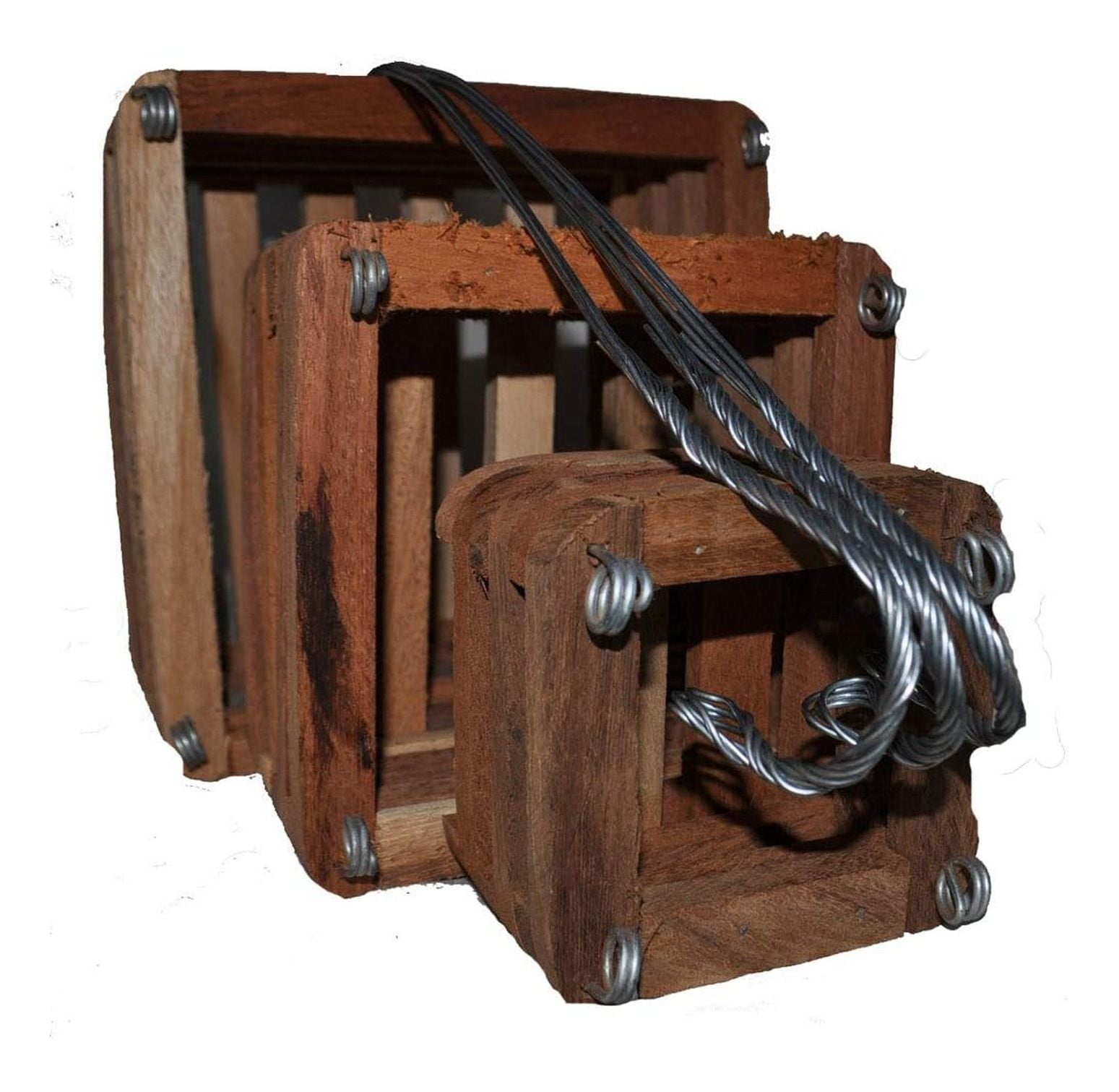 Wood Slat Vanda Orchid Baskets. Cedar. Set of 3. (1 Each 4-6 - 8 Inch ...