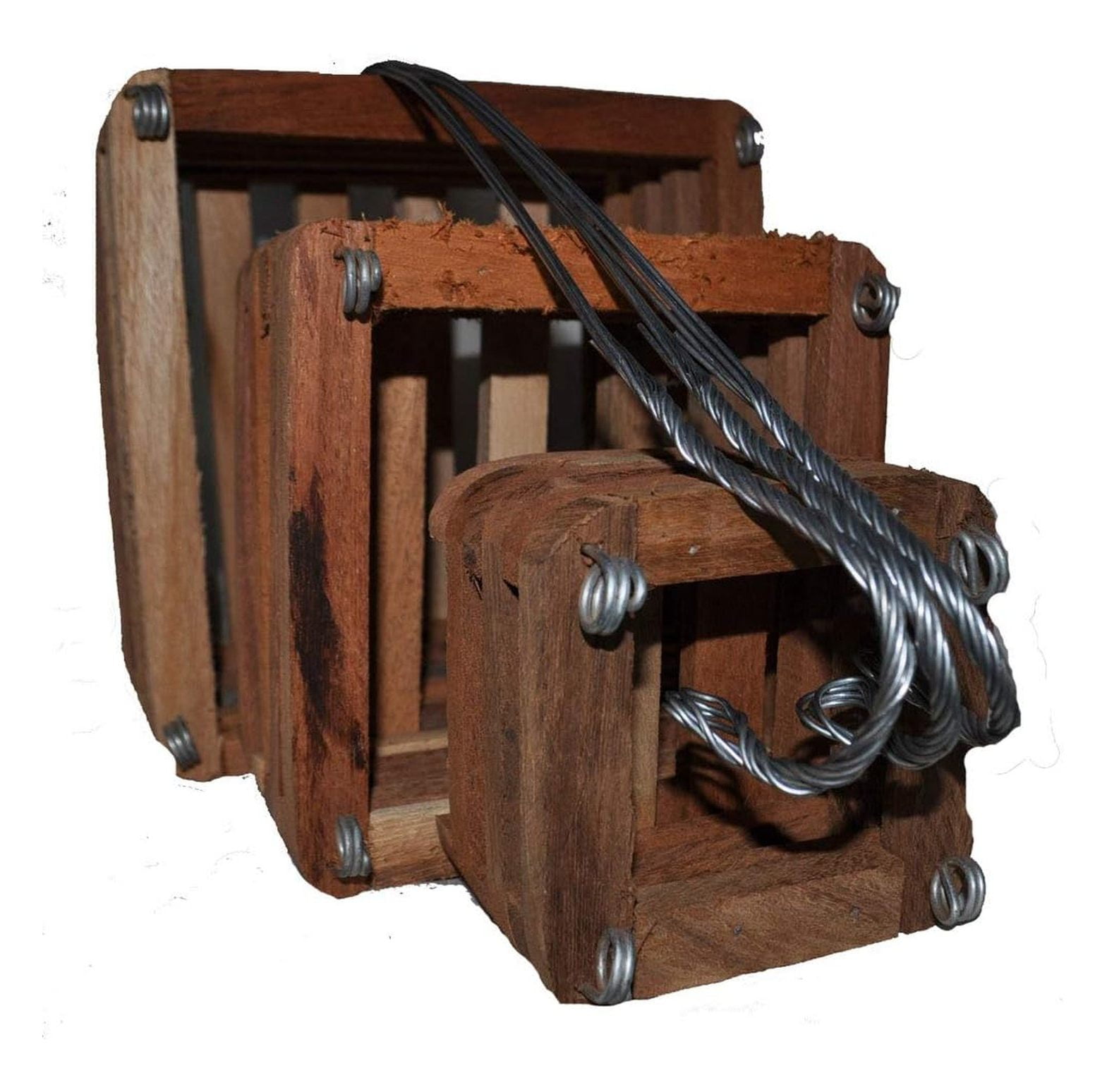 Wood Slat Vanda Orchid Baskets. Cedar. Set of 3. (1 Each 4-6 - 8 Inch ...