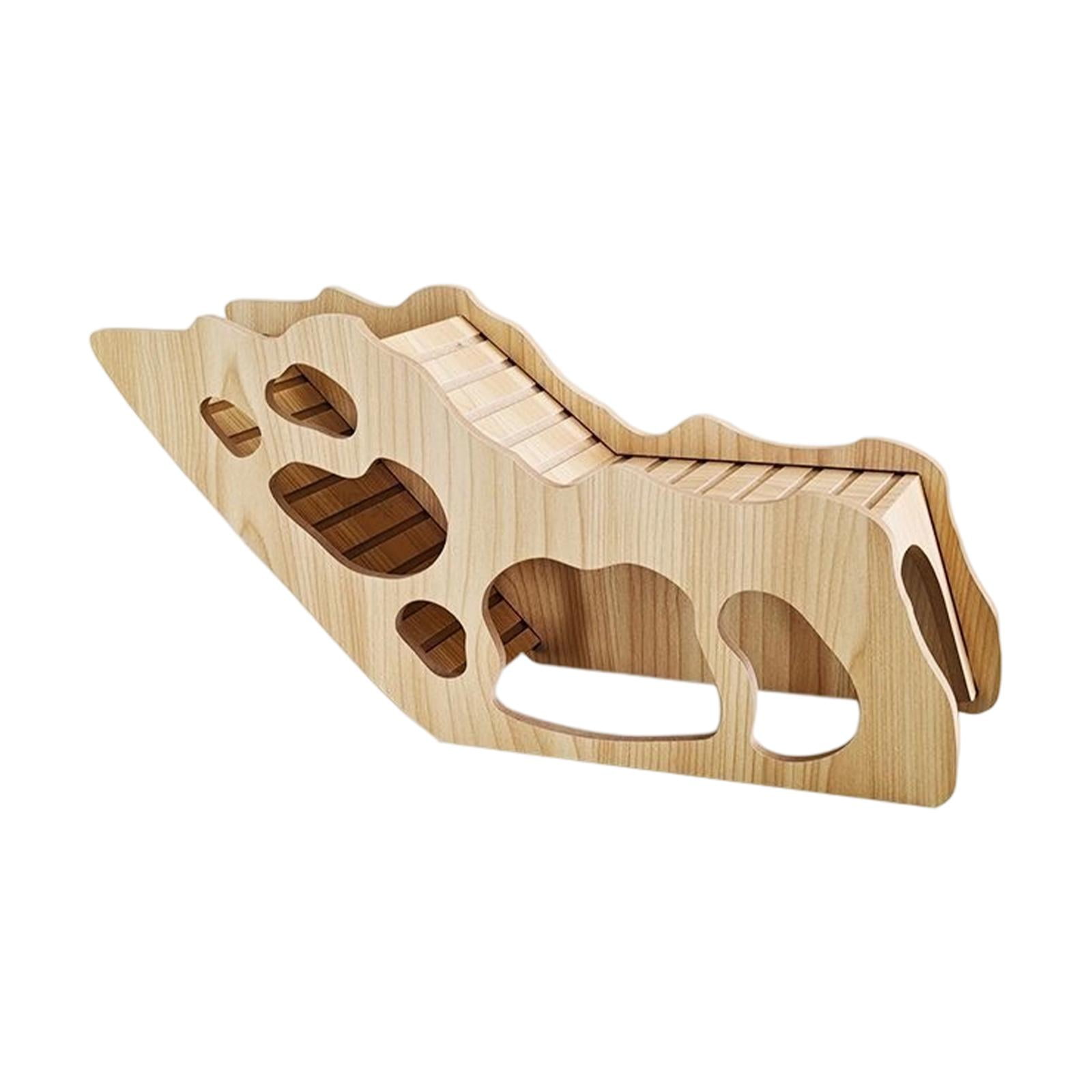 Wood Small Animal Hideout Hut Play Toy Chewable MDF Material for ...
