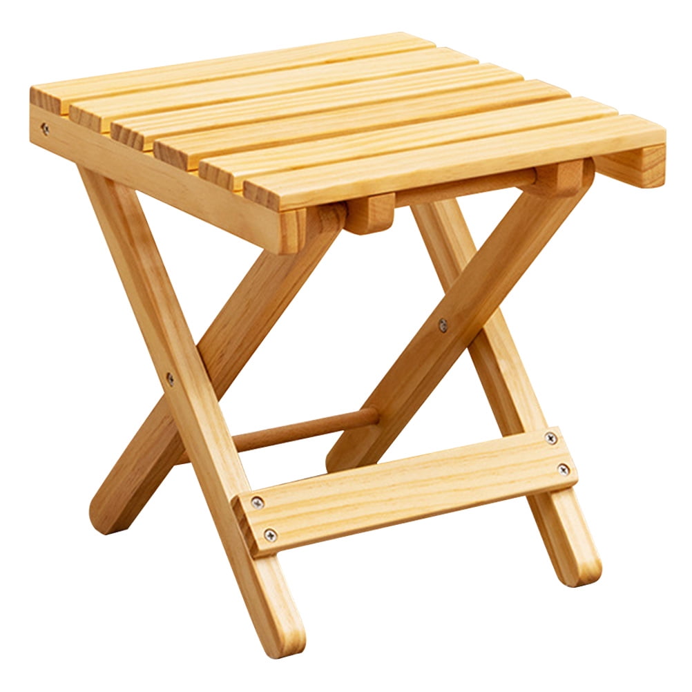 Wood Small Square Folding Side Table Portable Beach Table Wine Table ...