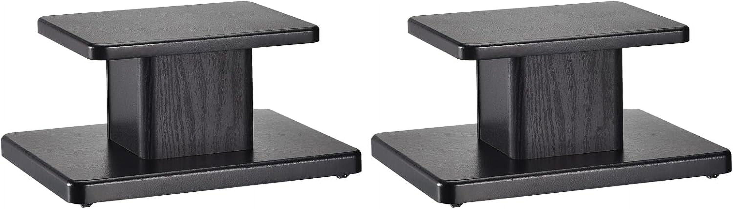 Wood Speaker Stands, 2 Pack 5.9 Inch (15cm) Universal Speaker Stand ...