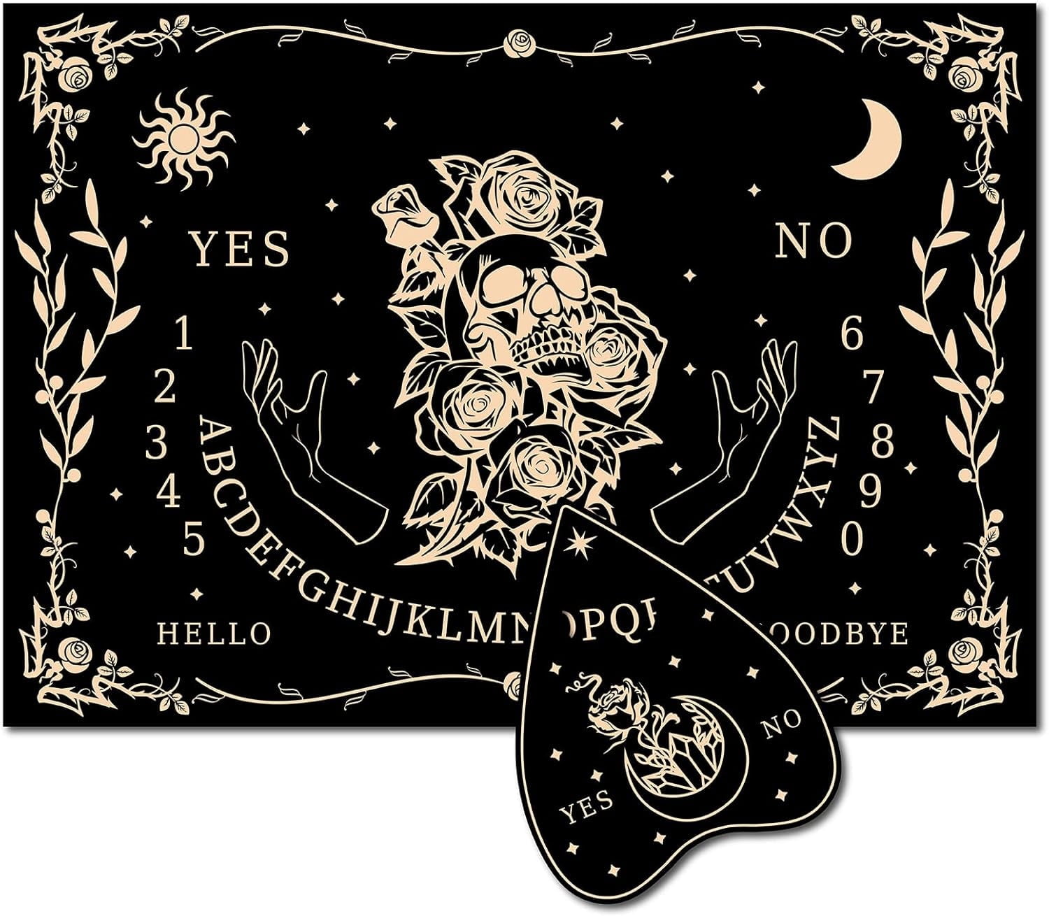 Wood Spirit Board Pendulum Board Wooden Talking Boards with Planchette ...