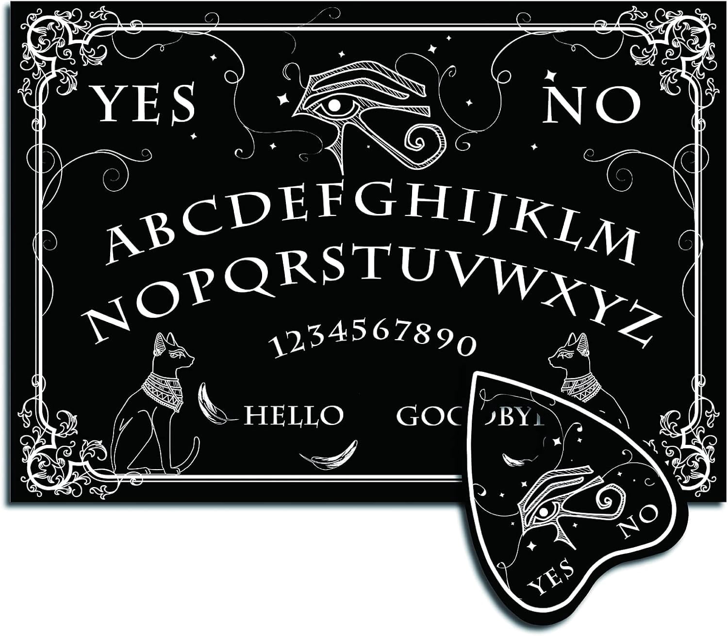 Wood Spirit Board Pendulum Board Wooden Talking Boards with Planchette ...