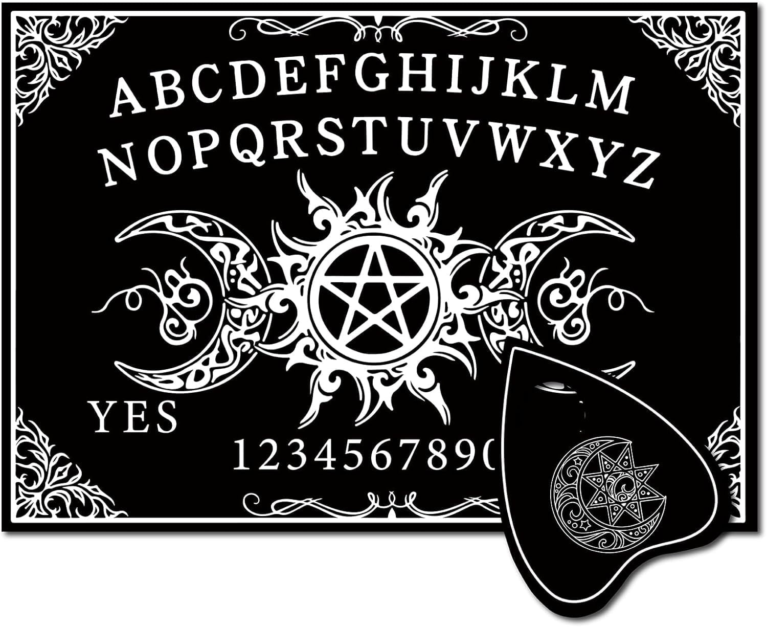 Wood Spirit Board Pendulum Board Wooden Talking Boards with Planchette ...