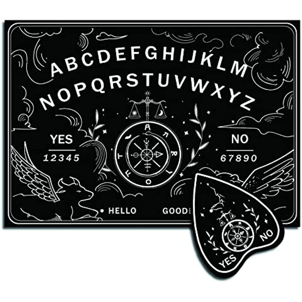 Wood Spirit Board Pendulum Board Wooden Talking Ouija Boards with ...