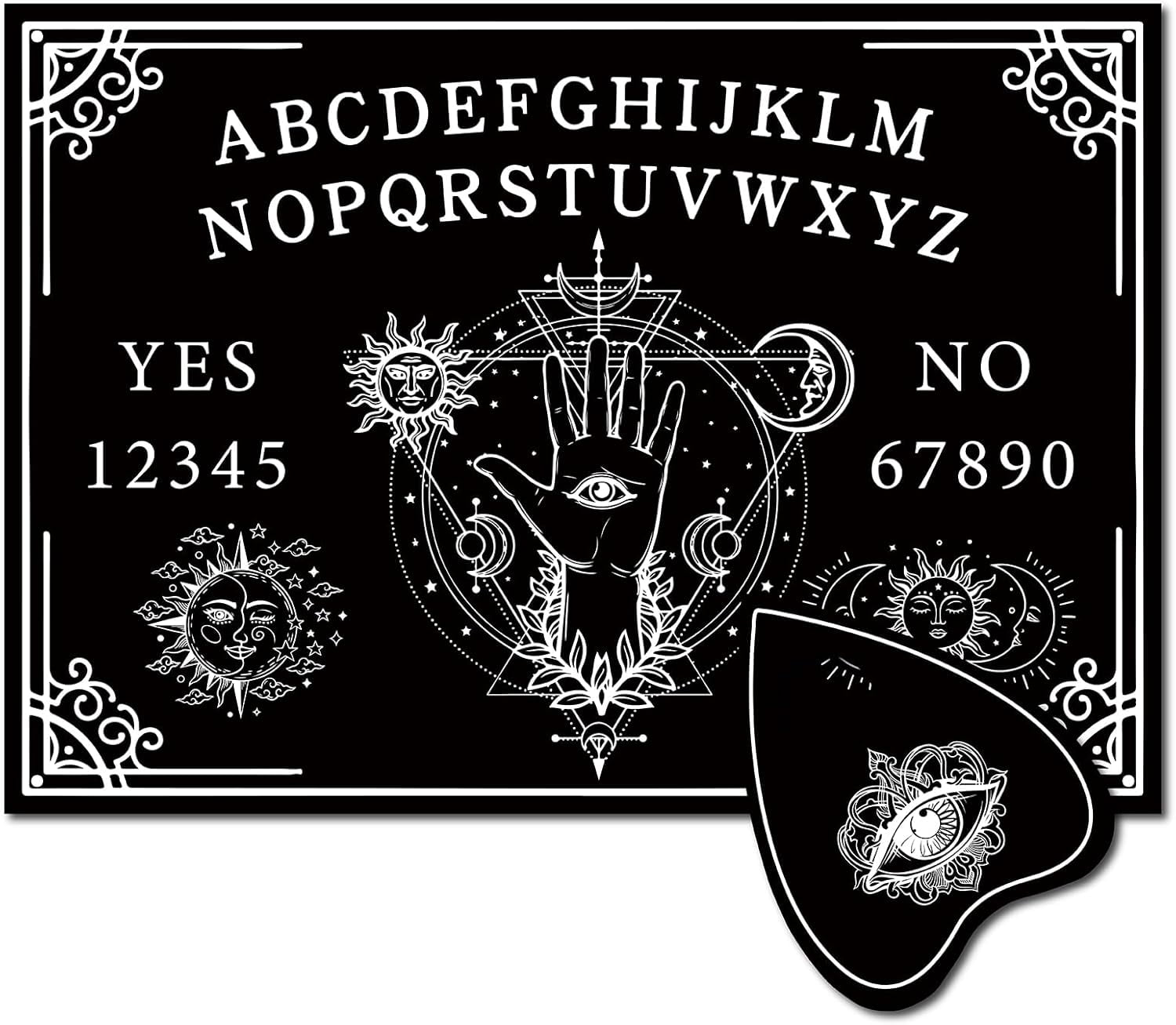 Wood Spirit Board Pendulum Board Wooden Talking Boards with Planchette ...