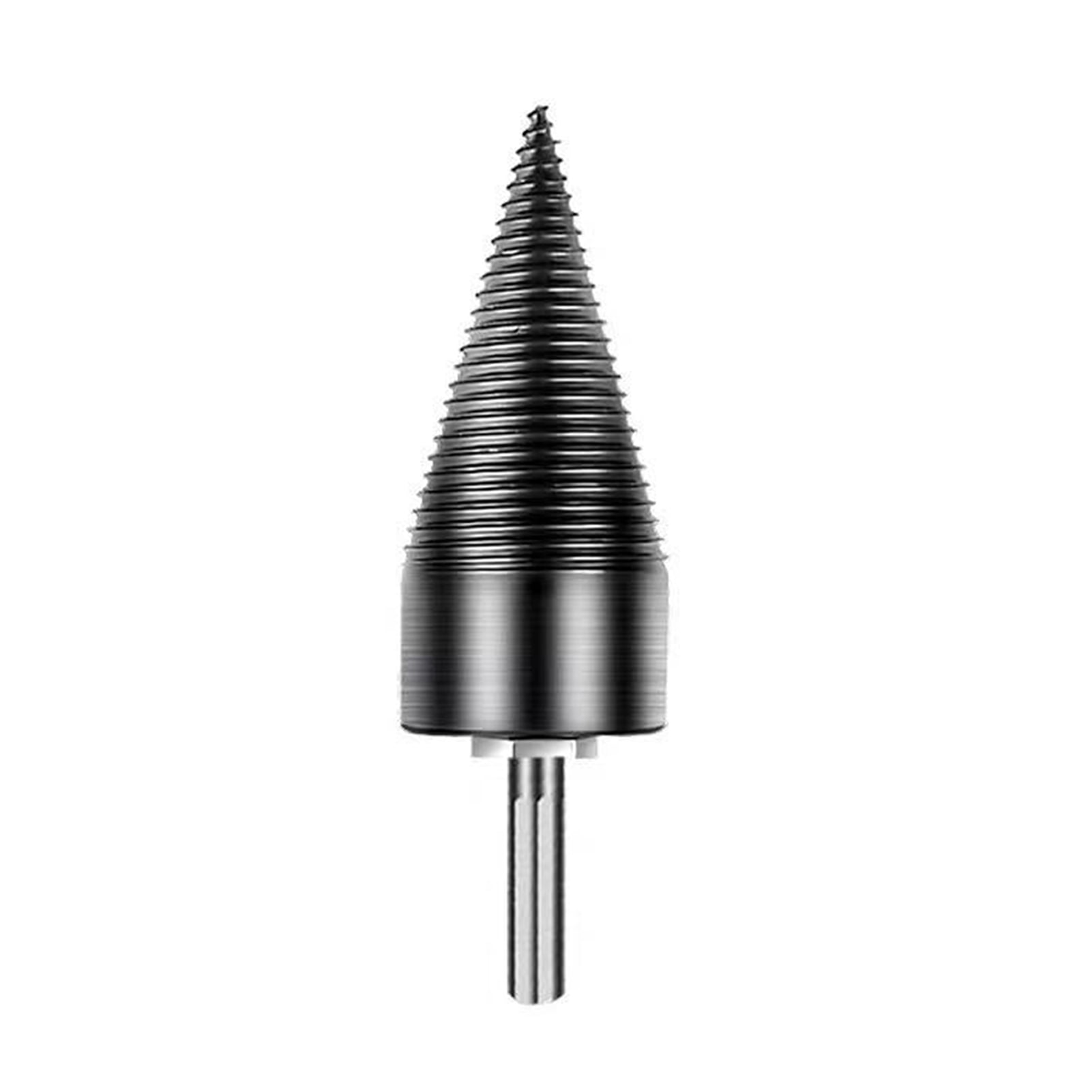 Wood Splitter Drill Bit 32mm/42mm Conical Steel Firewood Splitting Tool ...