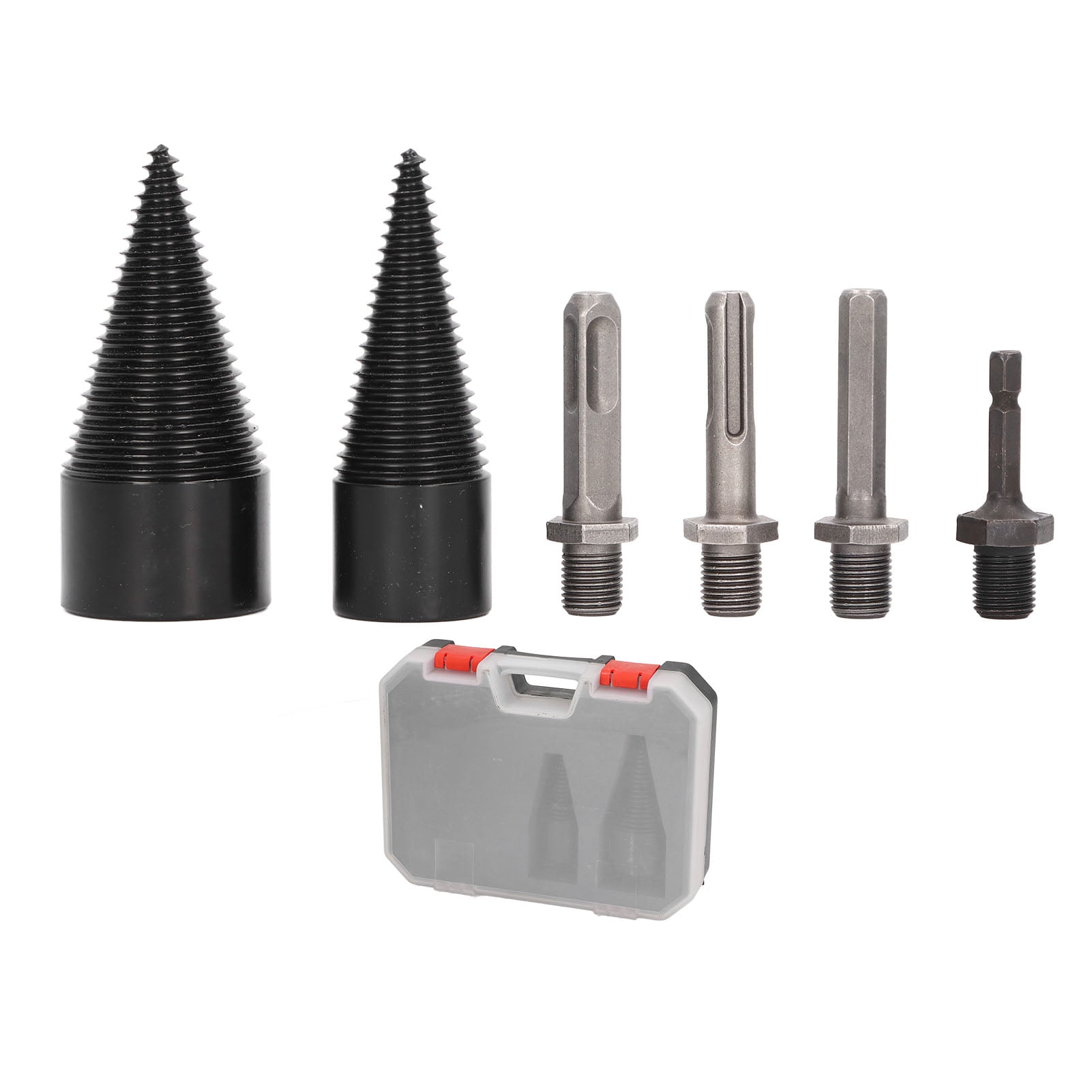 Wood Splitter Drill Bit, 6 Pcs Heavy Duty Cone Drill Bits Wear Proof ...