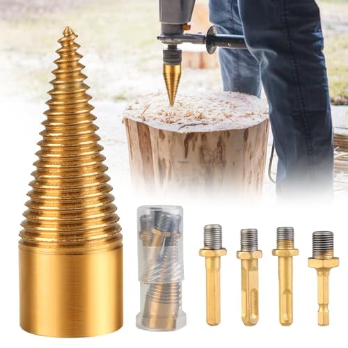 Wood Splitting Drill Bit Set – Efficient Firewood Drill Bit Splitter ...