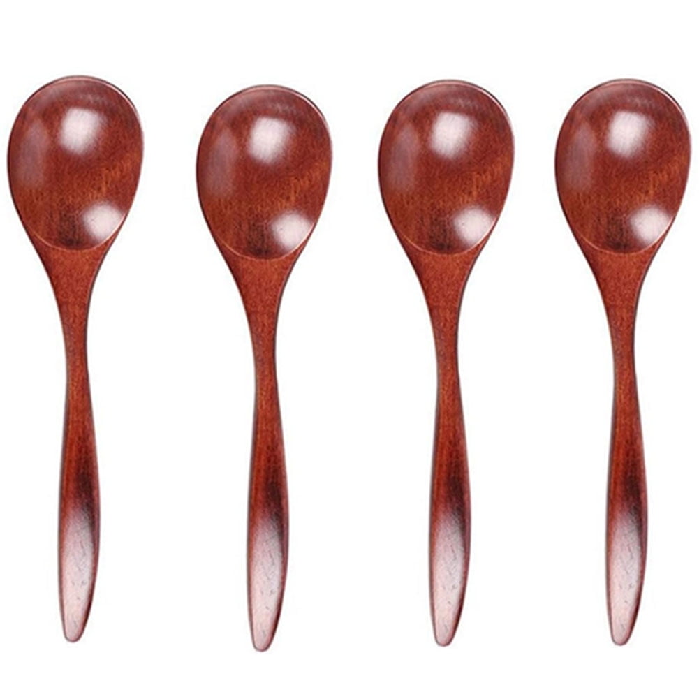 Wood Spoon for Eating, Wooden Spoons, 7 inch Handmade Natural Asian ...
