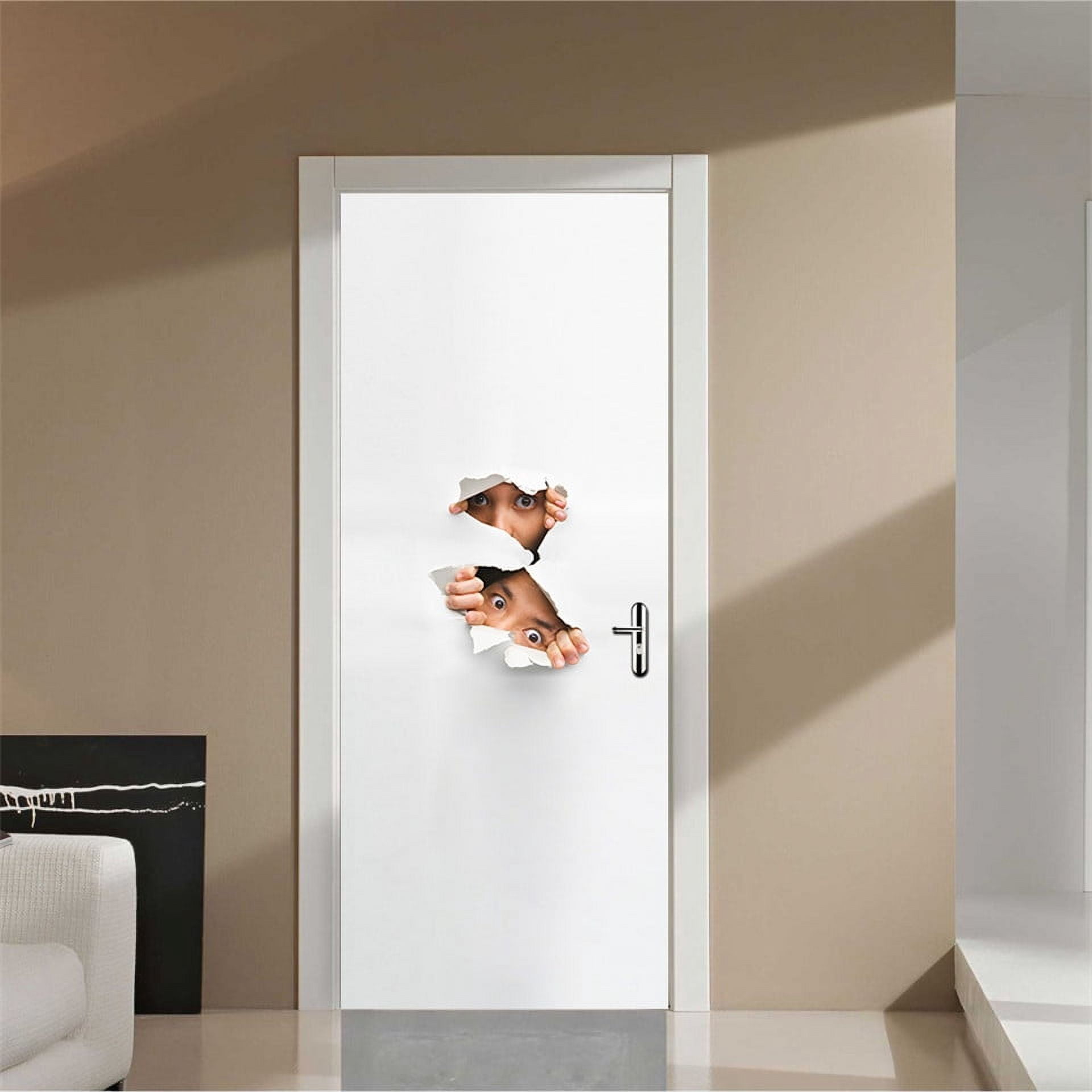 Wood Staircase Door Stickers Wallpaper Self Adhesive Removable Art ...