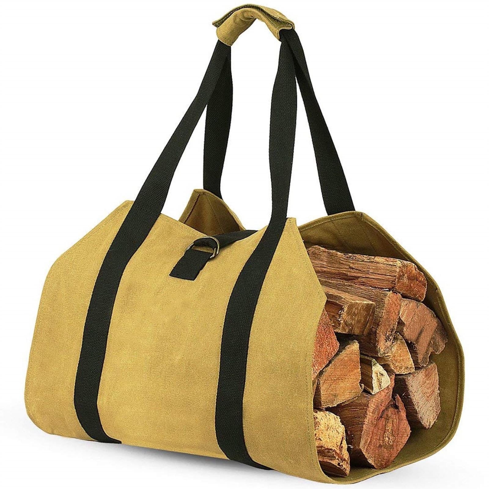 Wood Stakeholder Tote Bag, Firewood Carrier, Durable Fabric ...