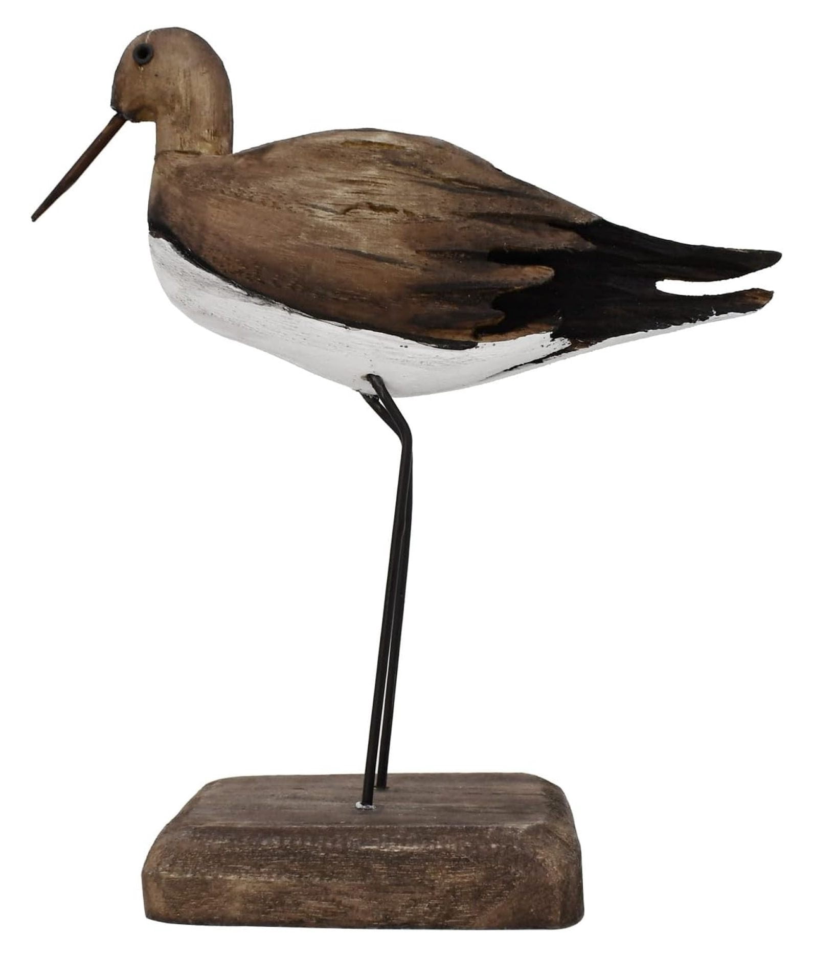 Wood Statue Standing Seagull Nautical Decor Coastal Sculpture Indoor ...