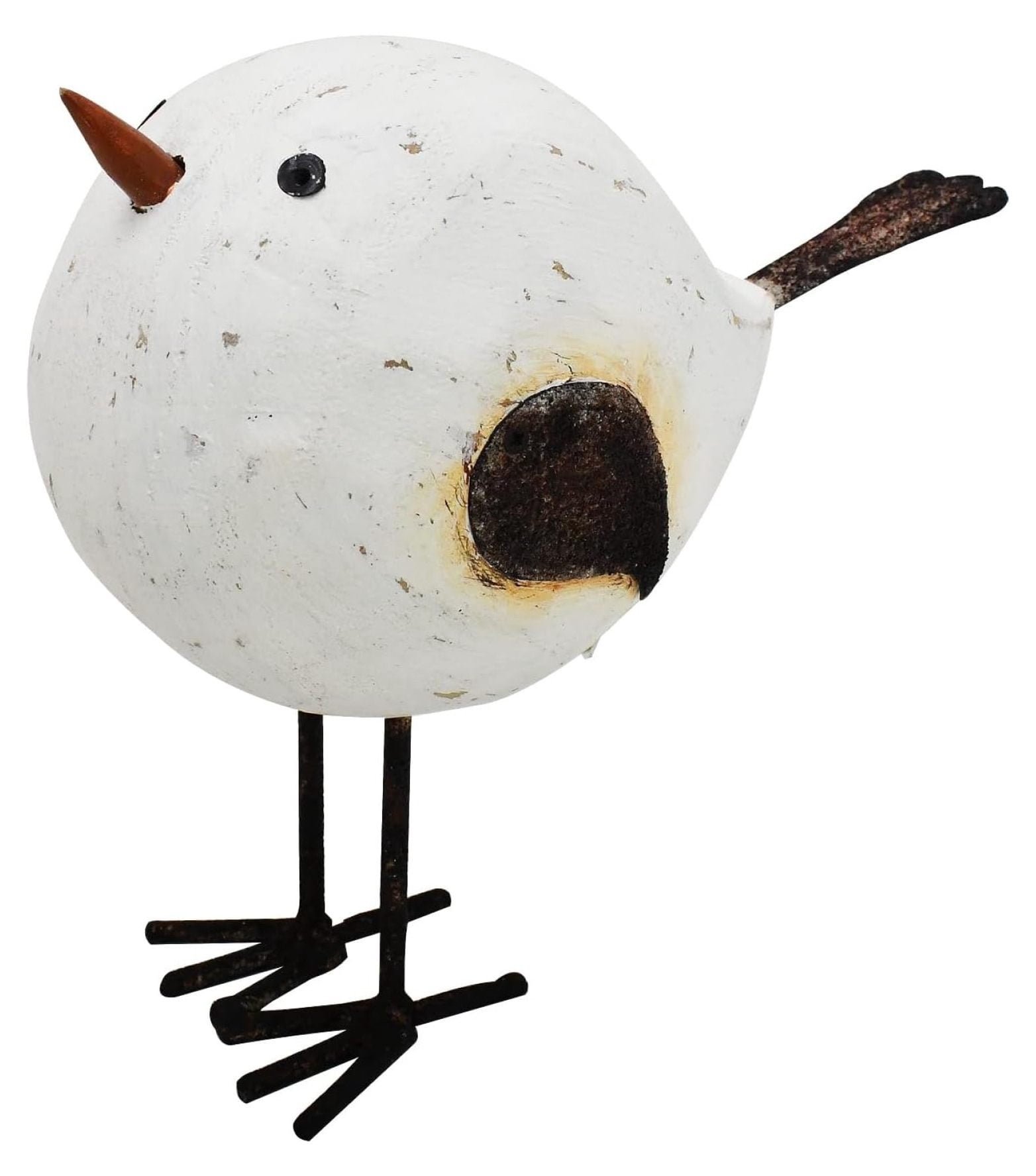 Wood Statue Standing Seagull Nautical Decor Coastal Sculpture Indoor ...