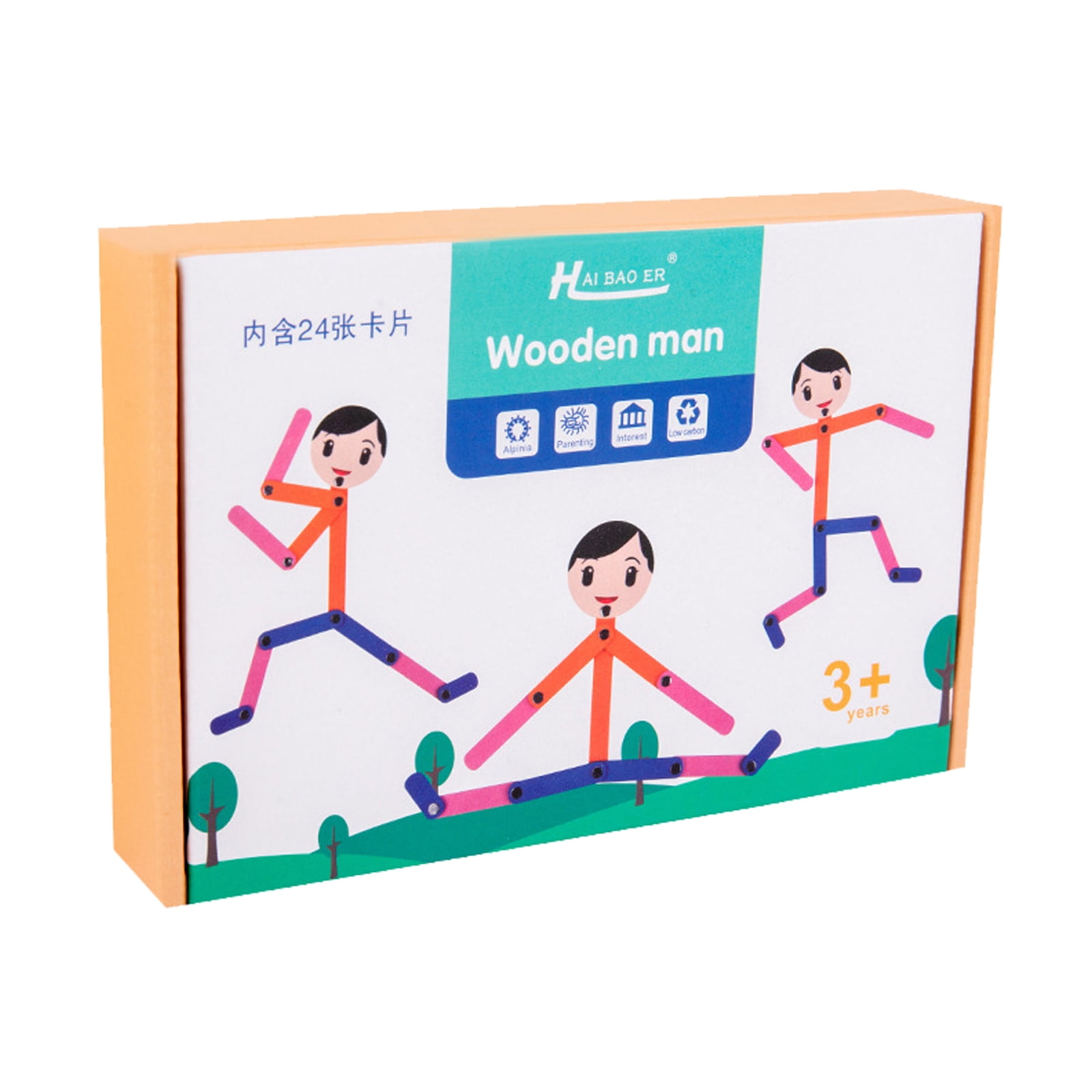Wood Stickman Puzzle Toys-Mr.Flex Stickman Toy for Boys Girls ...