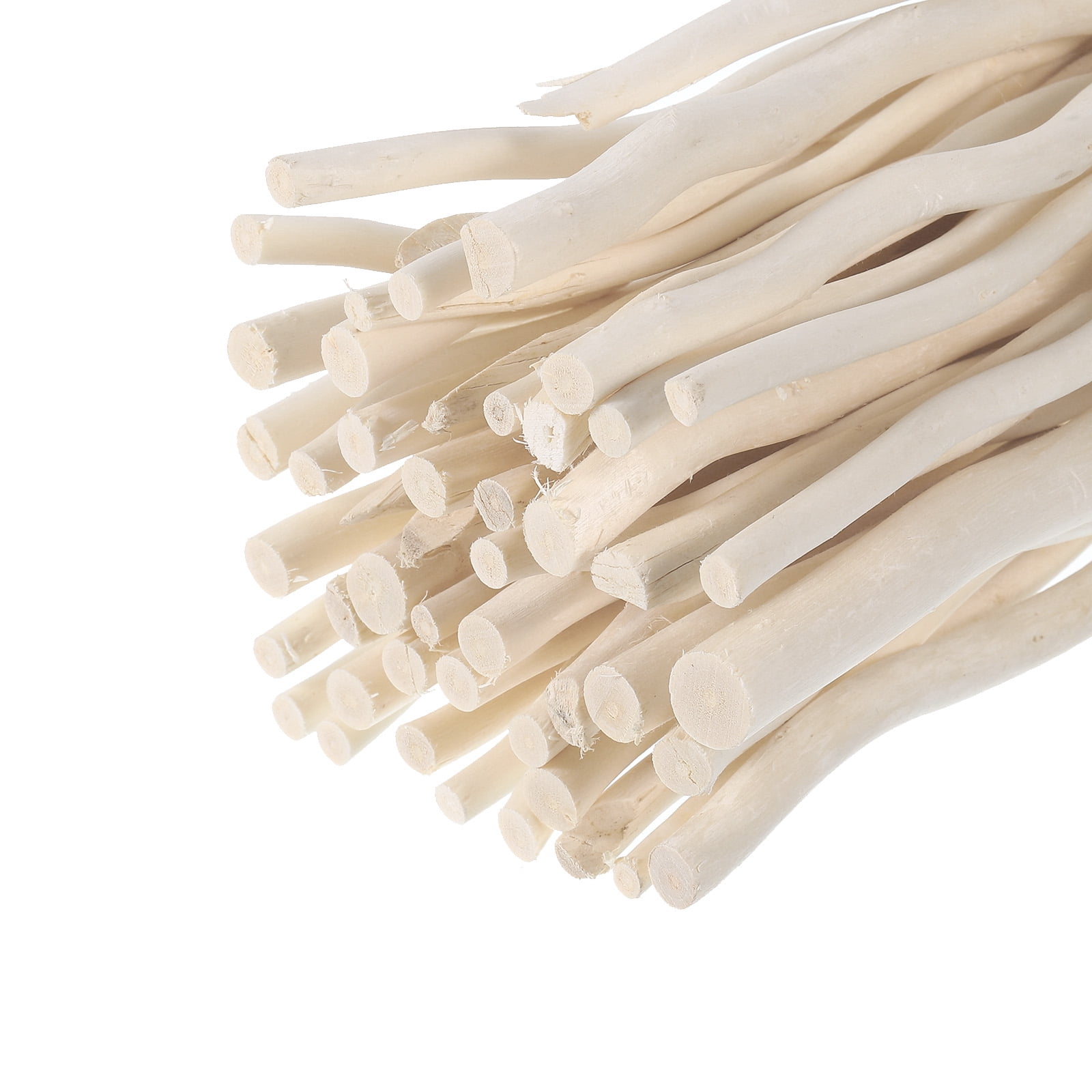 Wood Sticks, 20cm(8") Wooden Stick Craft Twigs 0.2" to 0.5" Dia White ...