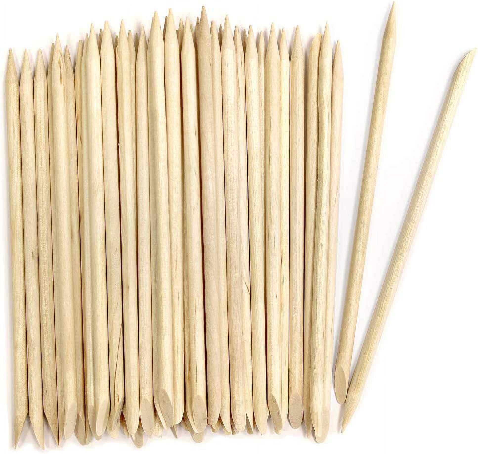 Wood Sticks for Nail Art Cuticle Pusher Eyebrow Waxing, 4.5 inch (400 ...