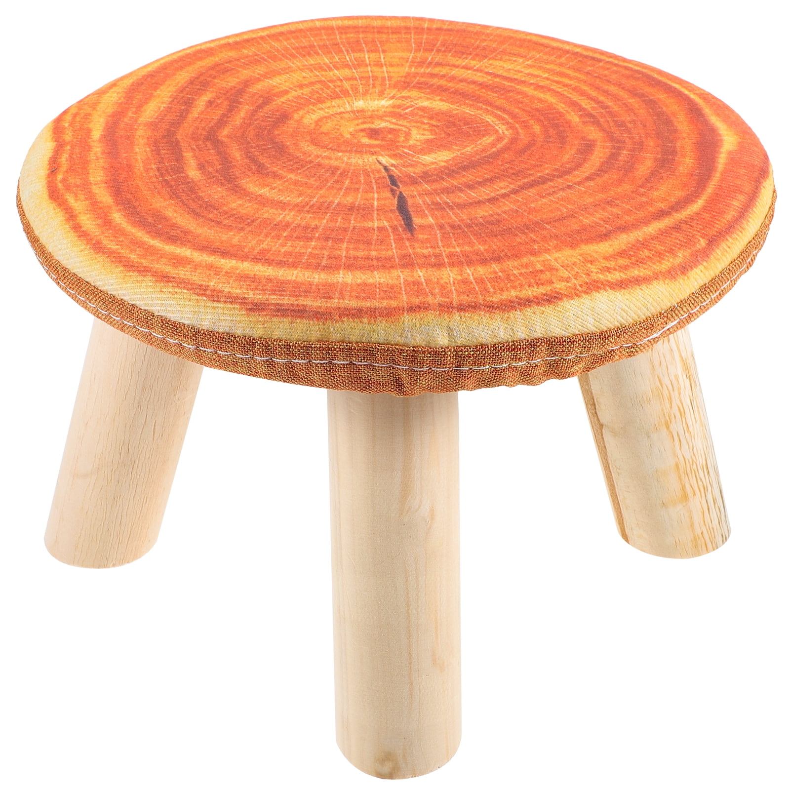 Wood Stool Home Low Stool Cute Children's Sofa Stool Round Stool Kids ...