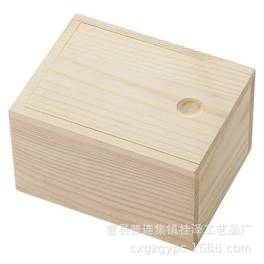 Rzvnmko Wood Box, Natural Wood Boxes 23x16x7.5cm Wooden Storage Box for ...