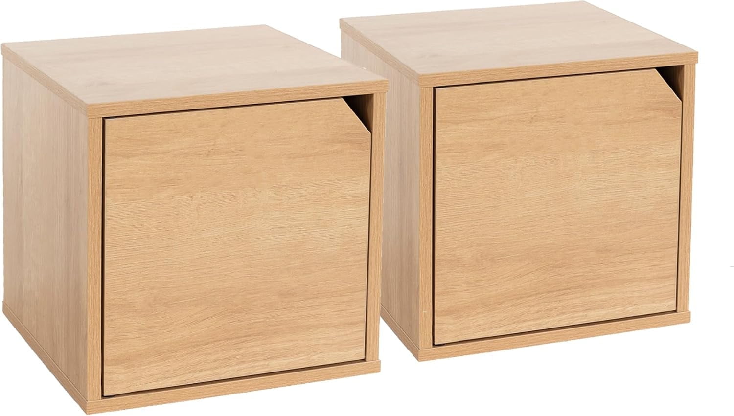 Wood Storage Cubes/Basket/Bins Organizer, 2 PCS 11x 11x 11Inch Wooden ...