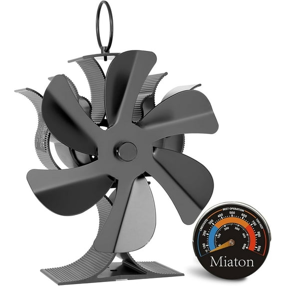 Wood Stove Fan Heat Powered | Non Electric Heat Activated Fan for Wood ...