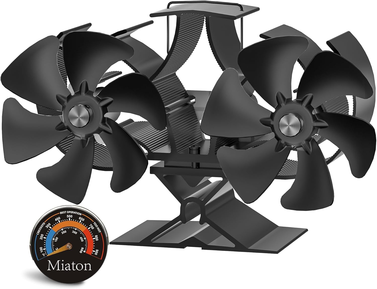Wood Stove Fan Heat Powered | Non Electric Heat Activated Fan for Wood ...
