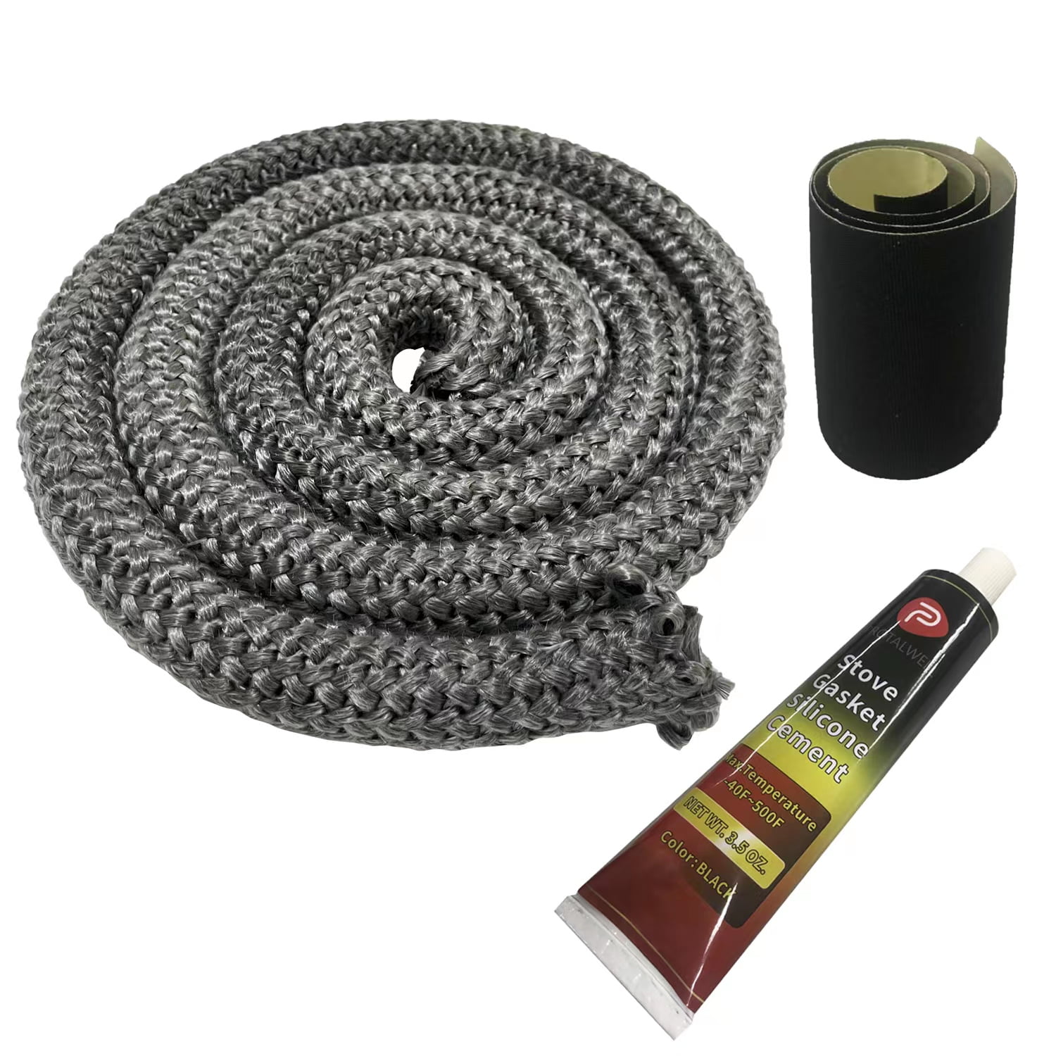 Wood Stove Gasket, 1" Wood Stove Door Gasket Kit, Gasket Rope ...