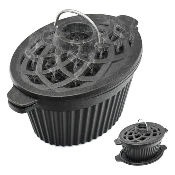 Wood Stove Steamer & Cast Iron Humidifier, 1.4 Qt Fireplace Simmer Pot ...