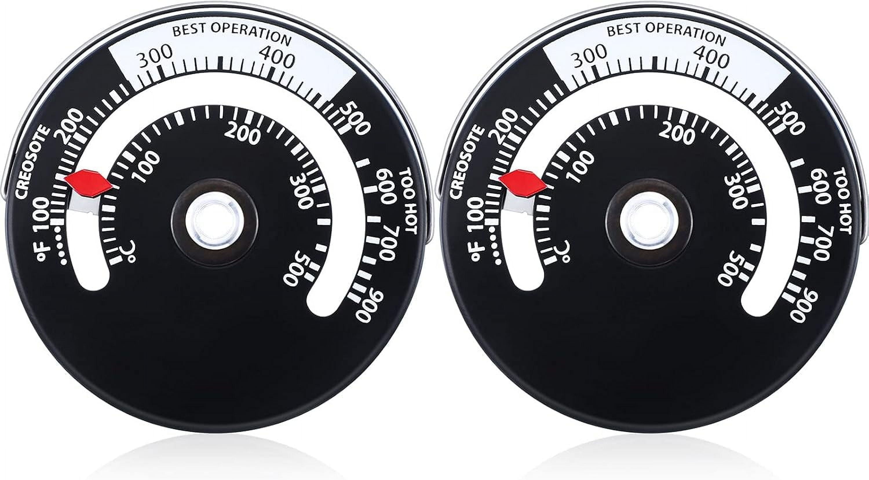 Wood Stove Thermometer Magnetic, Oven Temperature Meter for Wood ...
