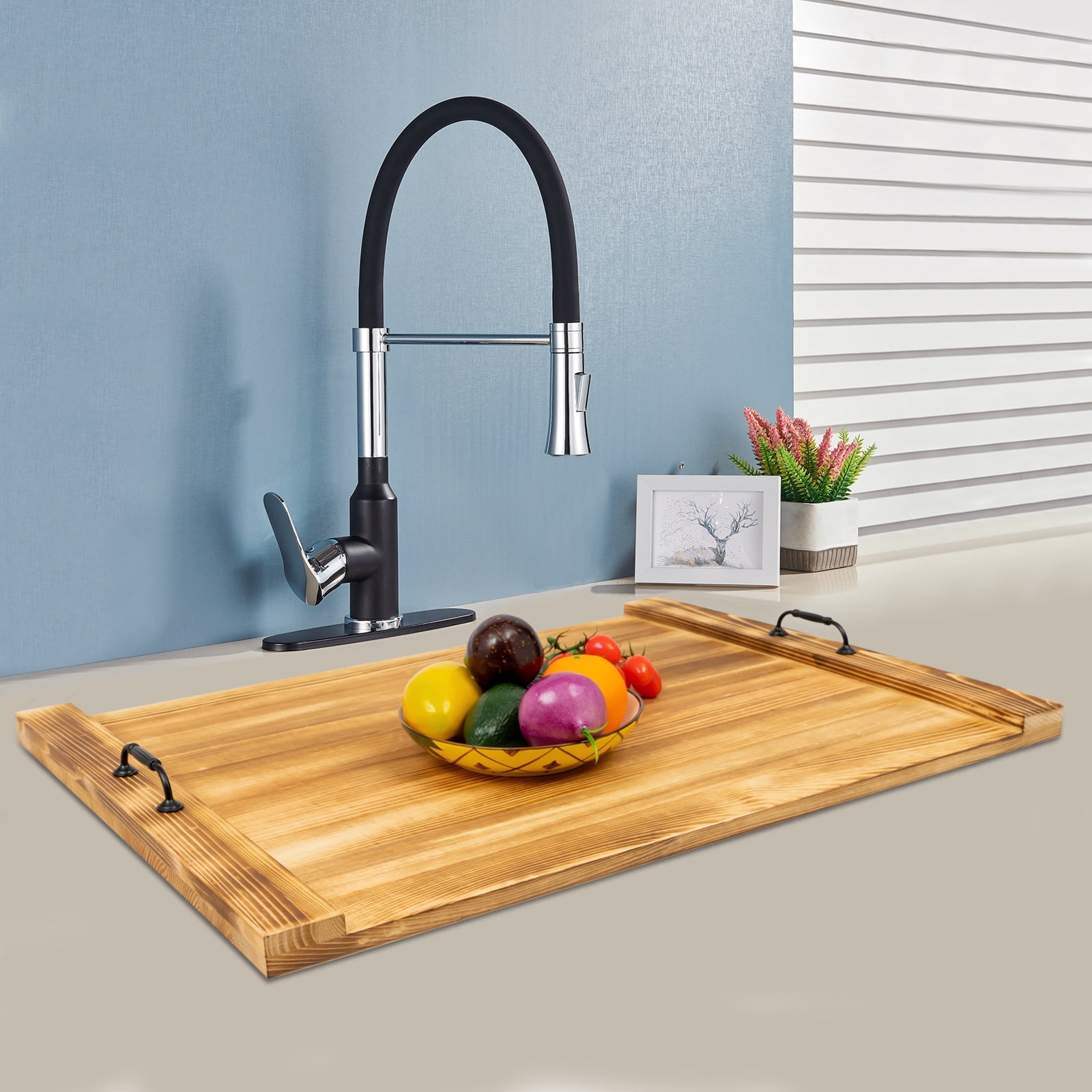 Wood Stove Top Cover Multifunctional Noodle Board Stove Cover with ...