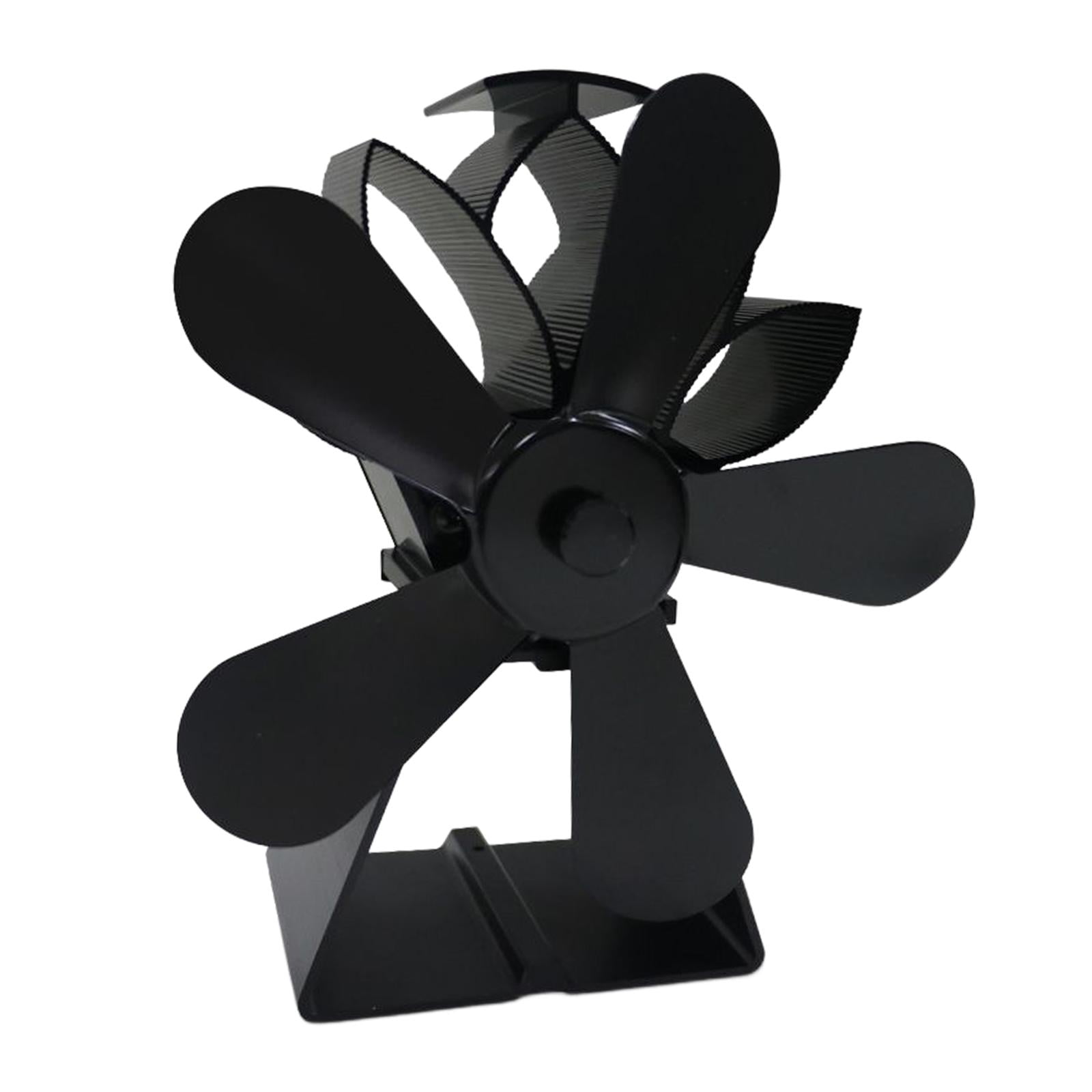 Wood Stoves Powered 5 Vanes Fireplace Fan, Large Stoves Top Fan, Wood ...