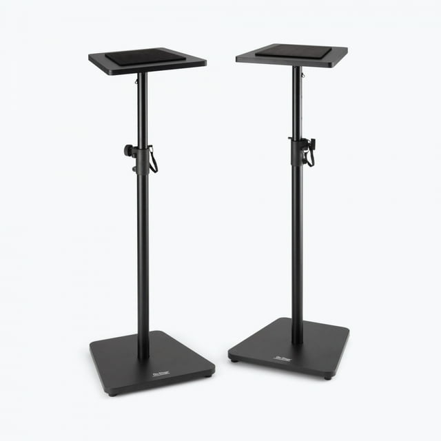 On Stage SMS7500B Wood Studio Height Adjustable Non-Slip Monitor Stands ...