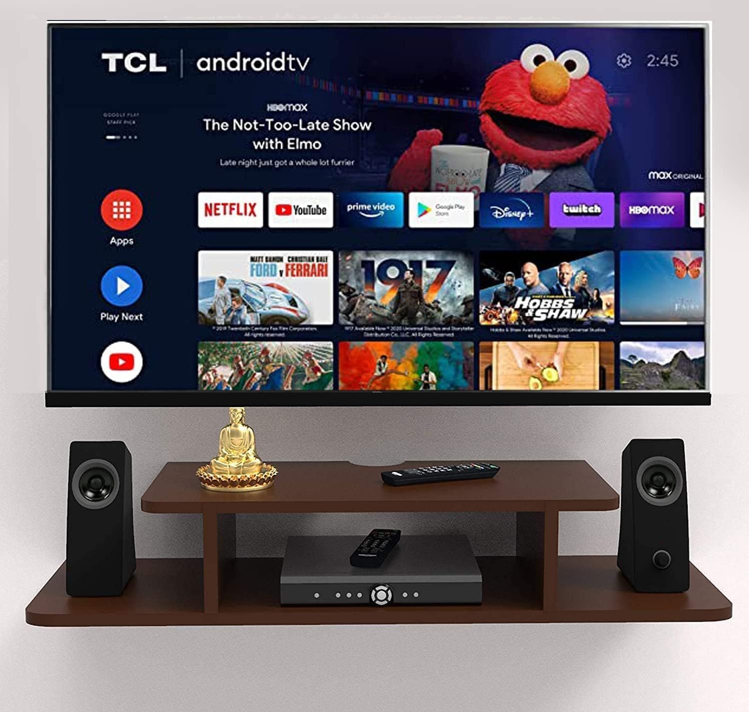 Wood Studio Wall Mount tv Unit with Drawer Wall Mount tv Unit Wall ...