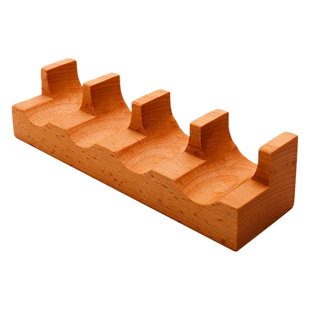 Wood Sushi Holder Serving Tray,Rustic Novelty Rack Taco Display Stand ...
