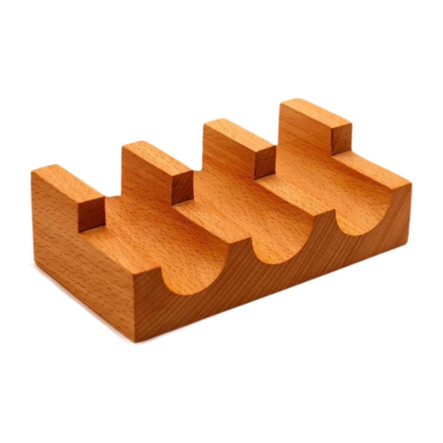 Wood Sushi Holder Serving Tray, Rustic Novelty Rack Taco Display Stand ...