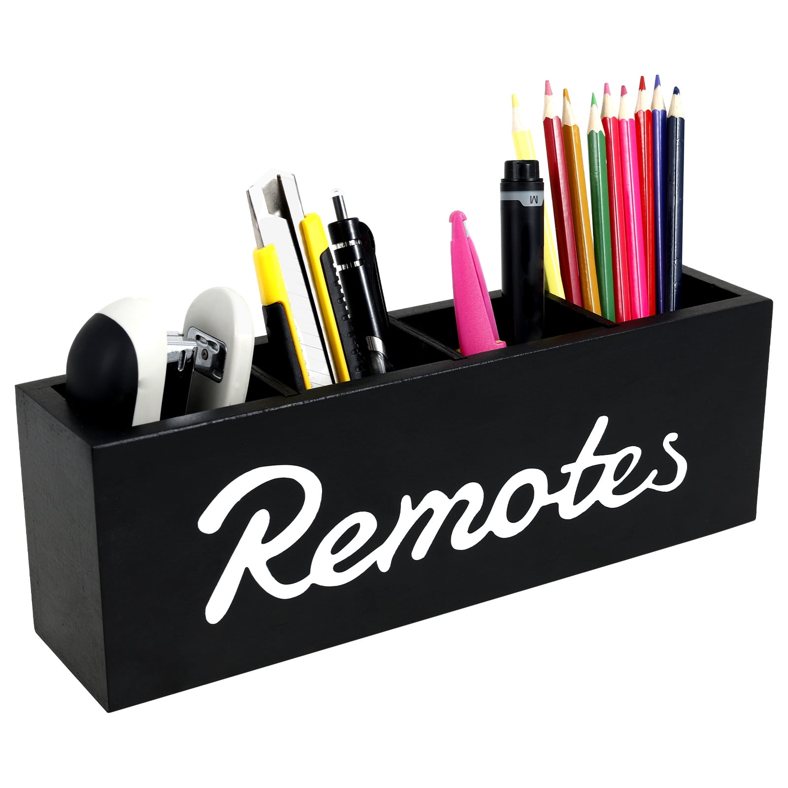 Wood TV Remote Holder Easy to Use Solid Wood Remote Control Holder ...