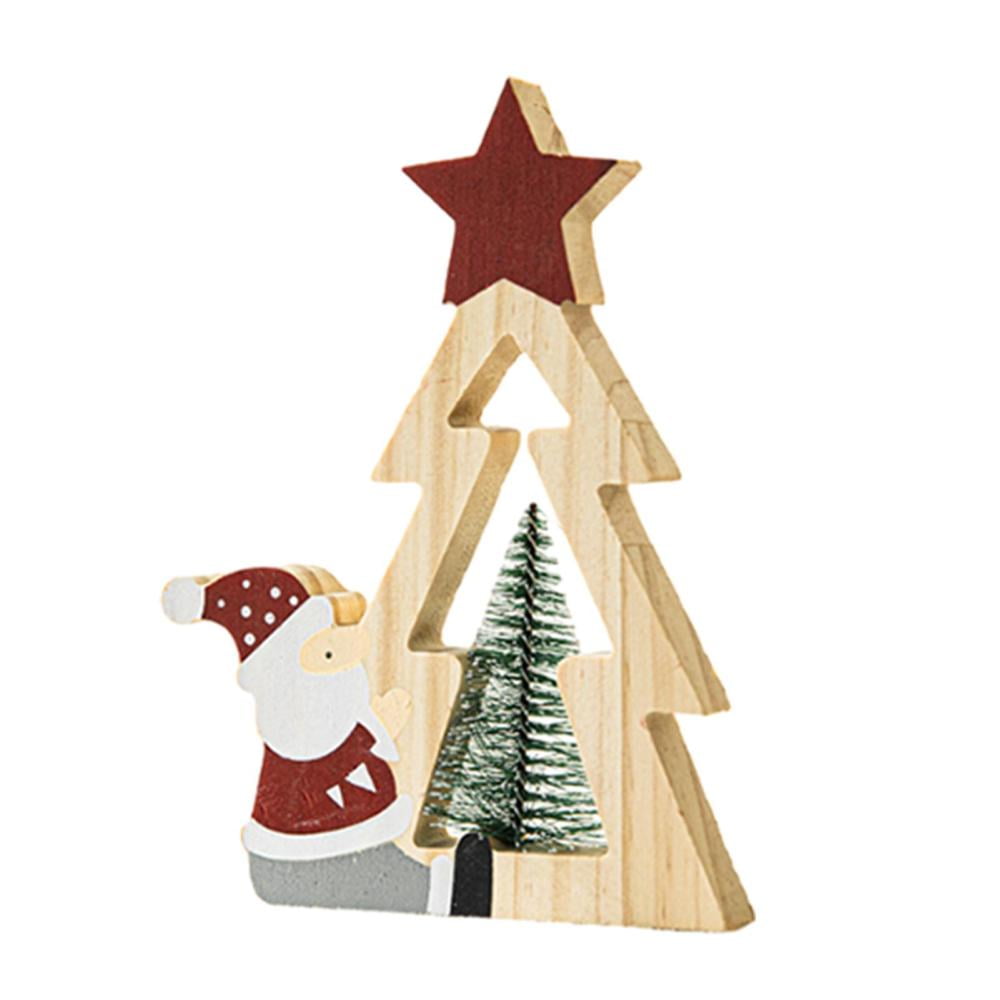 Wood Table Centerpiece Decor | Creative Christmas Wooden Ornaments ...